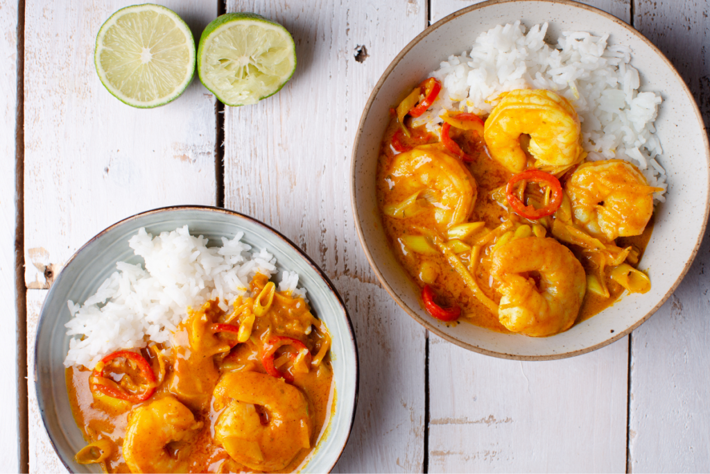 King Prawn and Maple Syrup Spicy Coconut Curry: Recipe - Hunter and Bligh